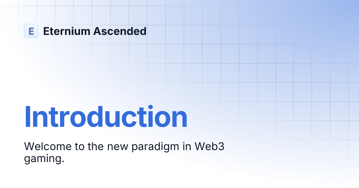 Introduction | Eternium Ascended